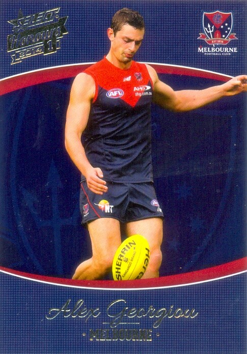 2014 Select AFL Honours 1 Common Card 128 Alex Georgiou - Melbourne ...