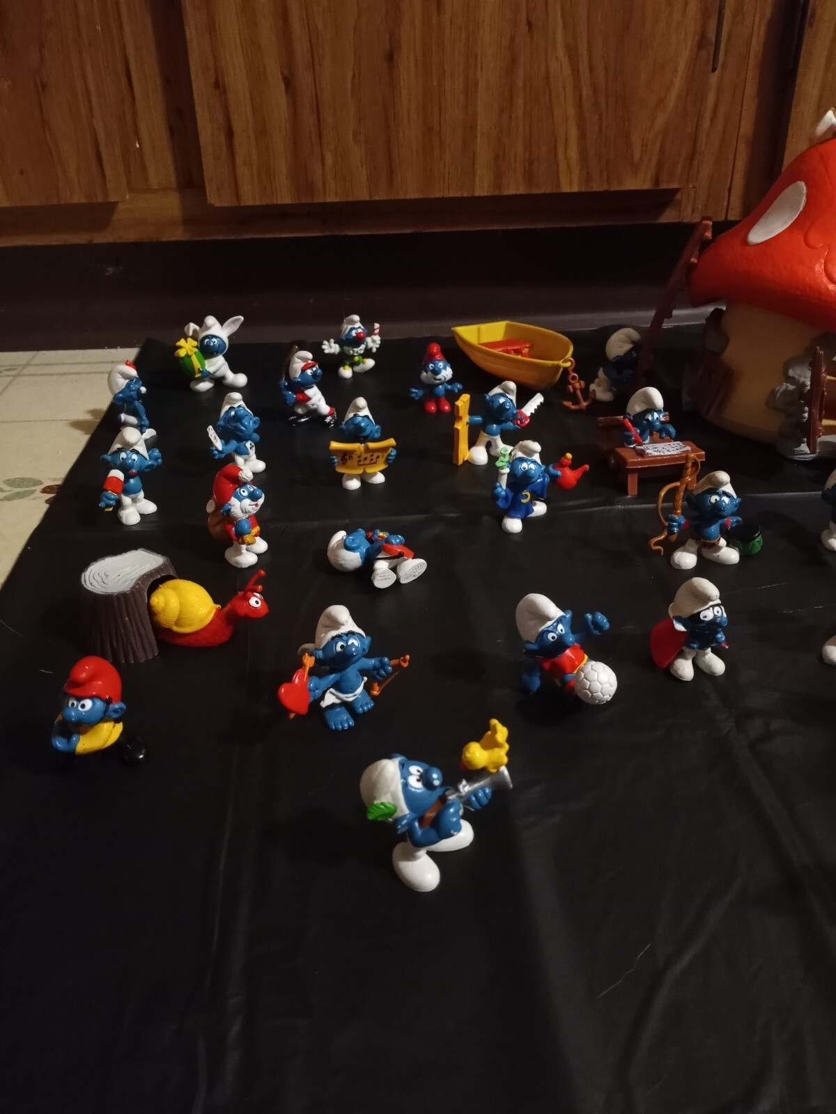 Original Smurf Figures 55 Piece Including House And Well | eBay