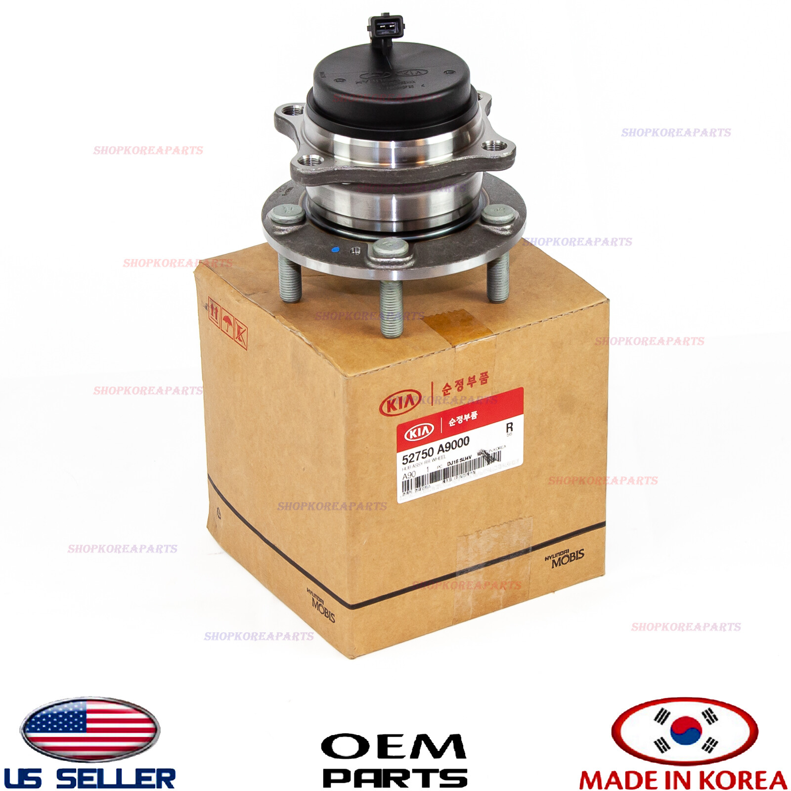Genuine OEM Rear Wheel Bearing and Hub Assembly for Kia 52750A9000 for ...