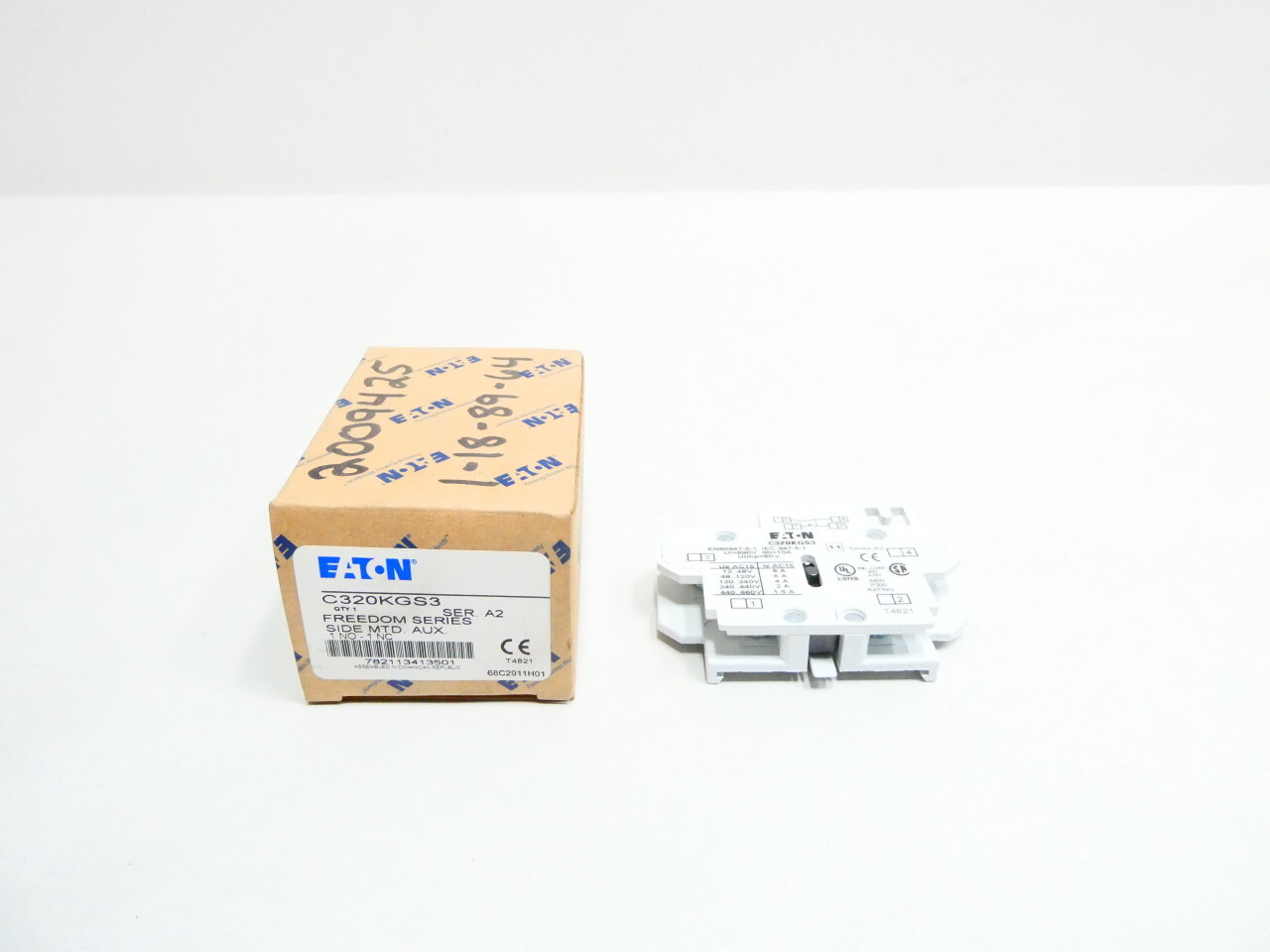 Eaton C320KGS3 Auxiliary Contact Freedom NEMA Side Mount 10a 600vac for ...