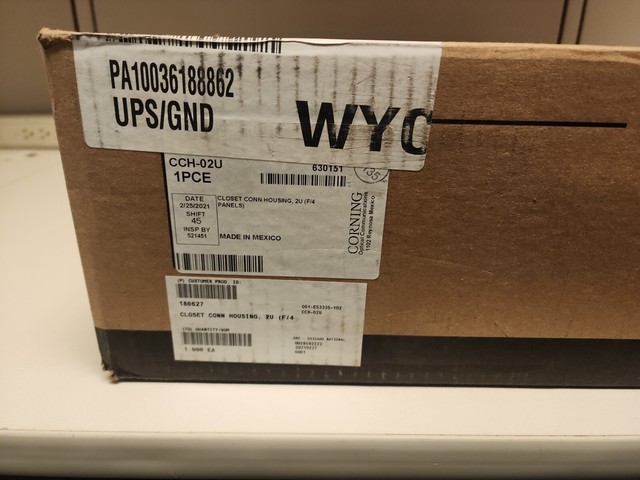 Corning CCH-02U CLOSET CONNECTOR HOUSING TWO RACK UNIT. for sale online ...