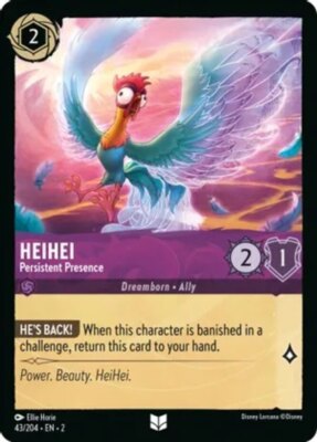 Hero Deal, English - 4 x Lorcana HeiHei - Persistent Presence - 43/204 ...
