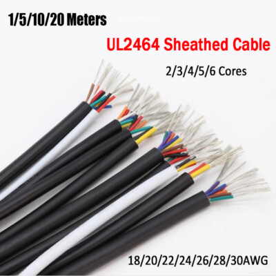 UL2464 18AWG - 30AWG Multi-core Sheath Power Cable Wire 2 - 6 Cores ...