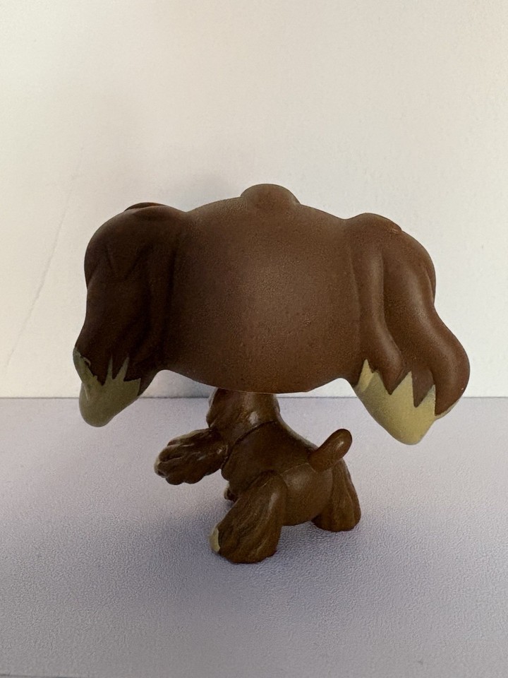 LITTLEST PET SHOP LPS BROWN COCKER SPANIEL DOG #960 STAR BLUE EYES ...