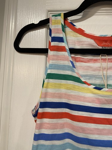 NWT Joules Size 4 Colorful Rainbow Stripe Cotton Scoop Neck Bunny Tank ...