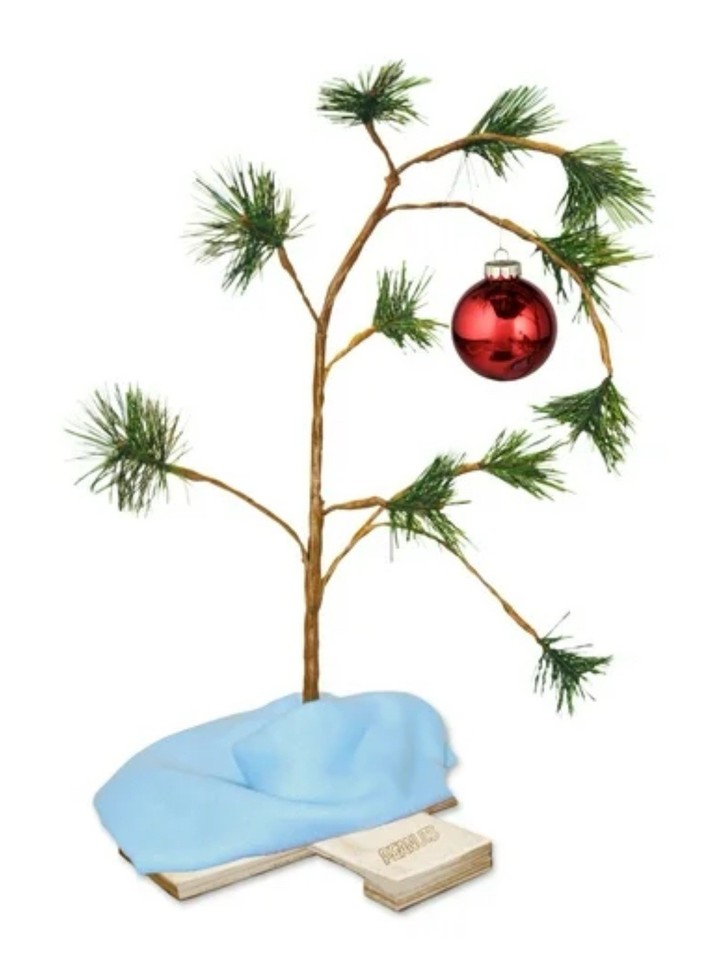 CHARLIE BROWN CHRISTMAS TREE with Linus Blanket, 18”H ~ NEW in box | eBay