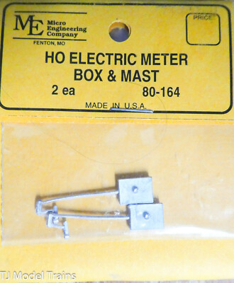 Micro Engineering, Inc. HO #80-164 Electric Meter Box & Mast (Light ...