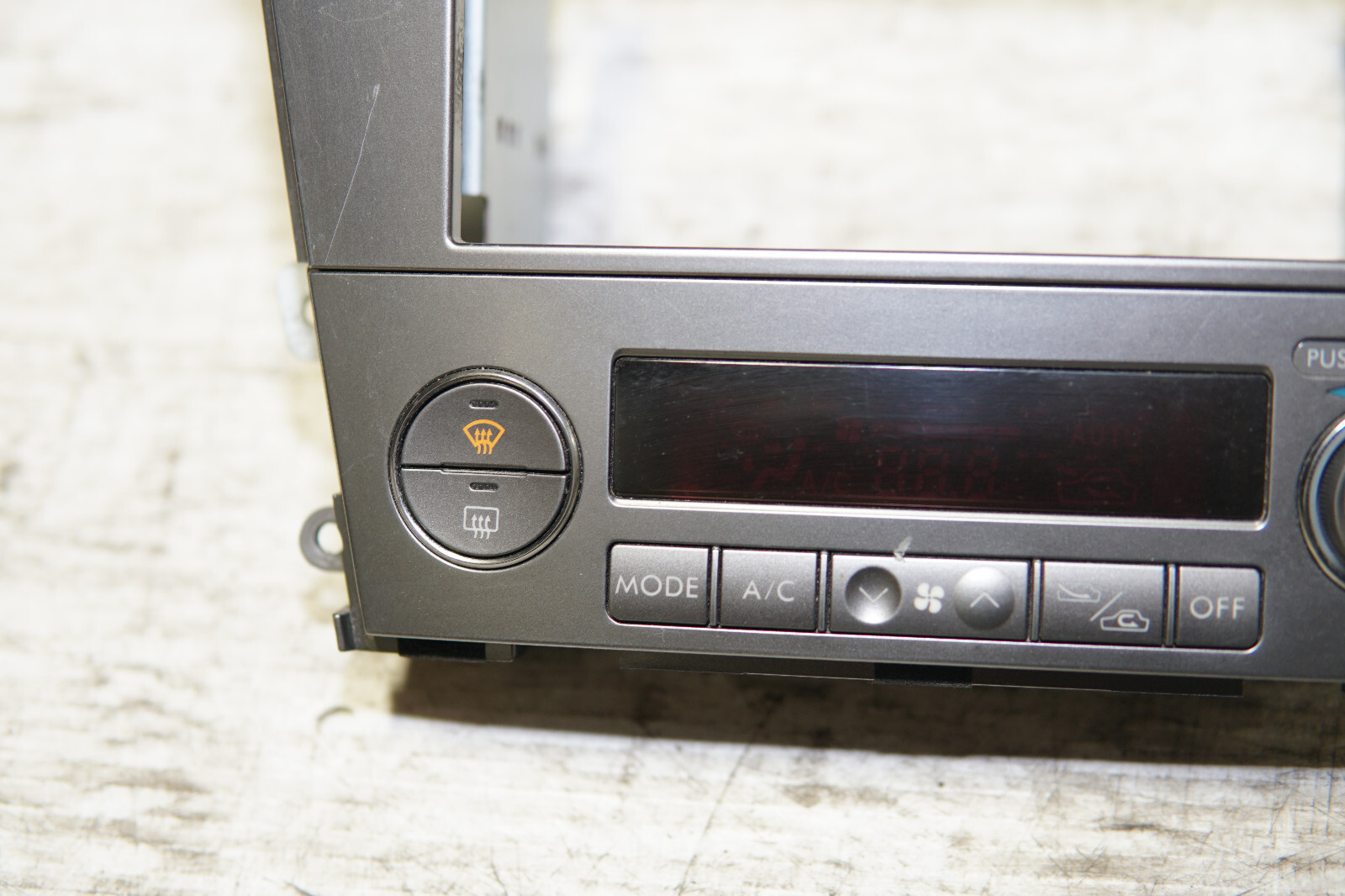 JDM Subaru Legacy Outback Climate Control Dual Double Din Bezel Hazard ...