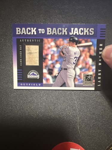 2005 Back To Back Jacks Larry Walker Card | eBay