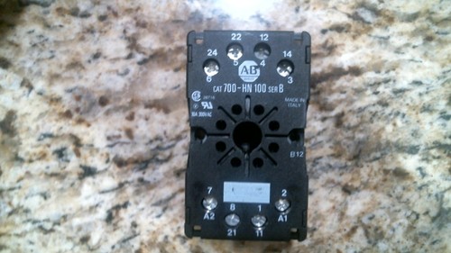 ALLEN BRADLEY 700-HN100, 8 PIN SOCKET RELAY BASE 8P BOX/10 -FREE ...