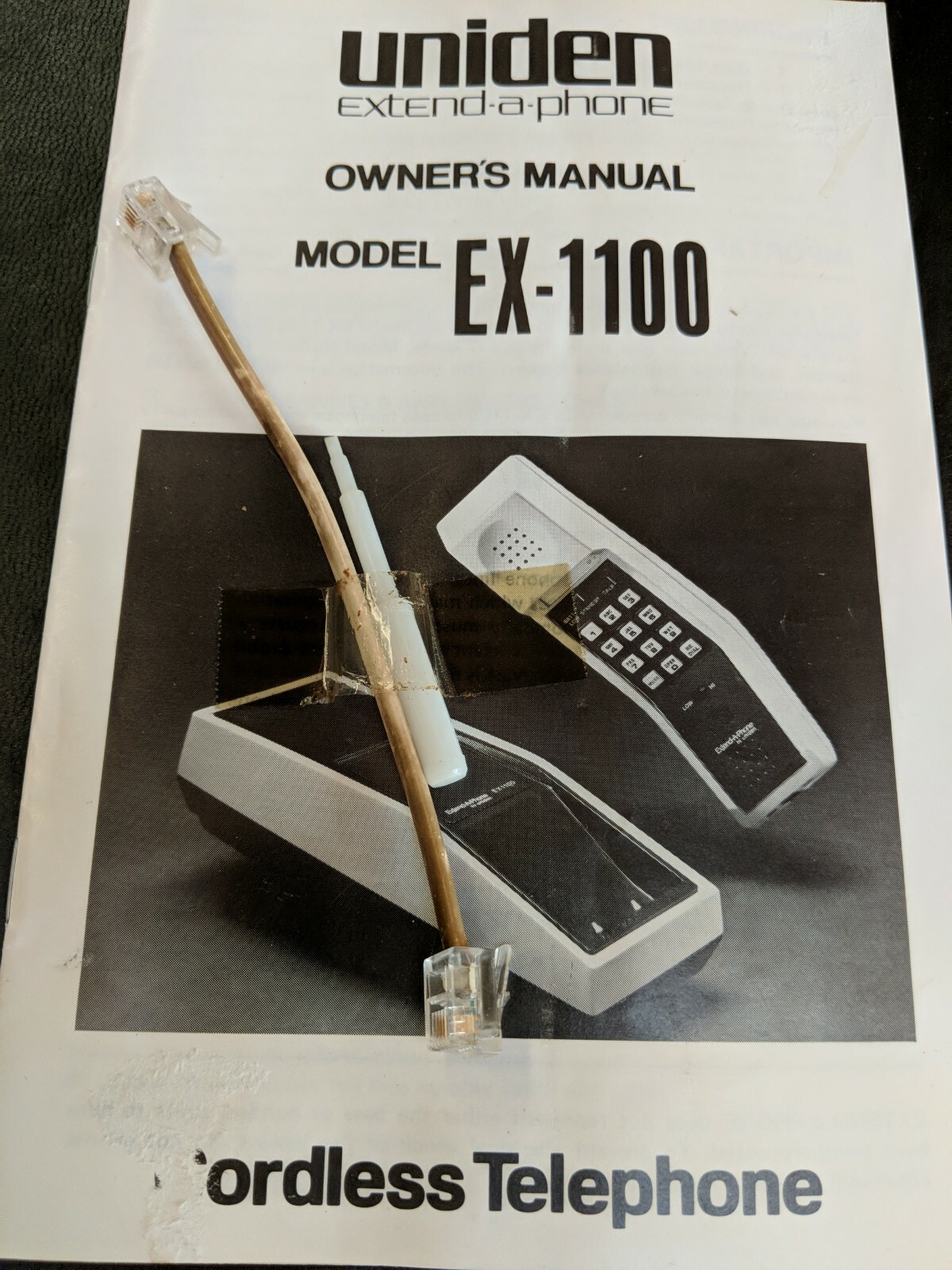 Uniden EX-1100 Extend-a-Phone Cordless Telephone Owners Manual Tools | eBay