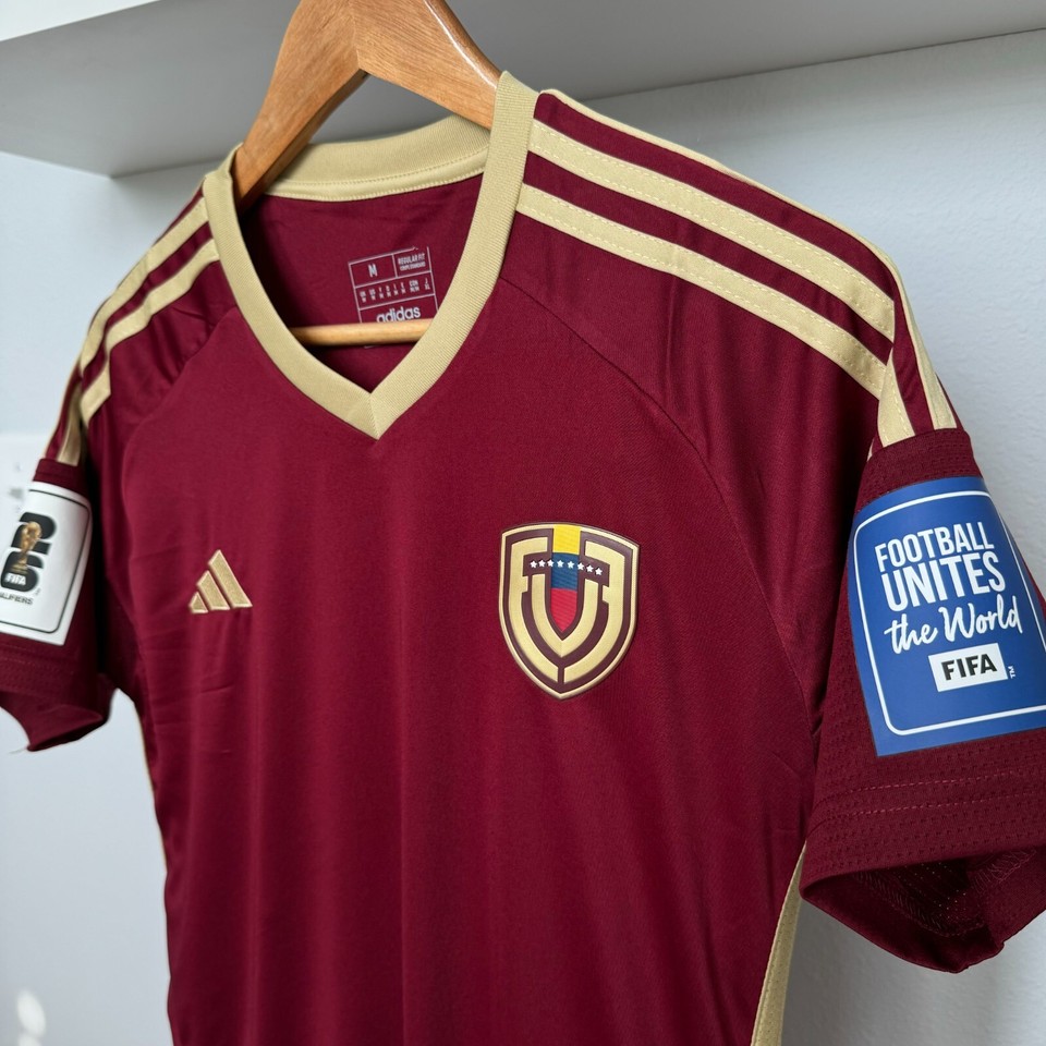 CAMISETA VENEZUELA VINOTINTO LOCAL FVF ADIDAS 2024 AUTENTICA | eBay