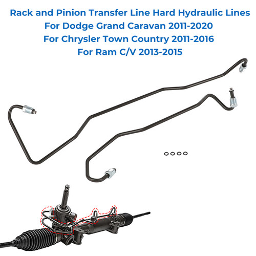 For Dodge Chrysler Ram C/V Rack & Pinion Transfer Line Hard Hydraulic ...