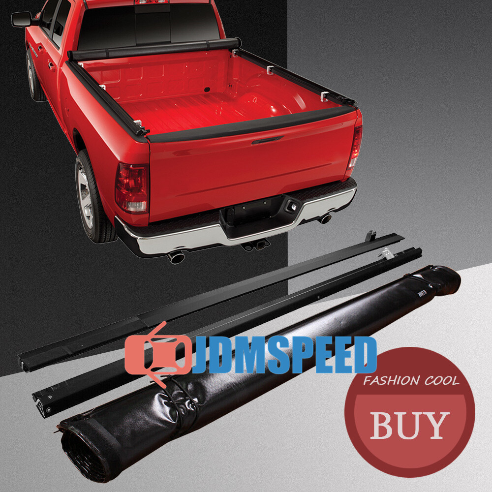 8ft Bed Tonneau Cover Soft Roll-Up Fleetside for F250 F350 Super Duty ...