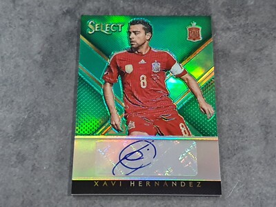 2015-16 Panini Select Xavi Hernandez 3/3 Green Auto Spain SSP Rare ...