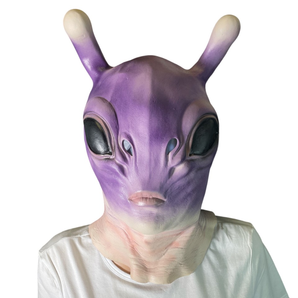 Bizarre Horrific Alien Mask Latex Head Halloween Cosplay Costume ...