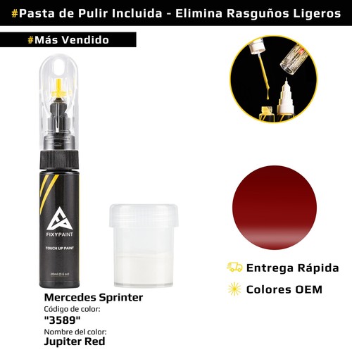 Pintura de retoque para Mercedes Sprinter codigo: 3589 Jupiter Red | eBay