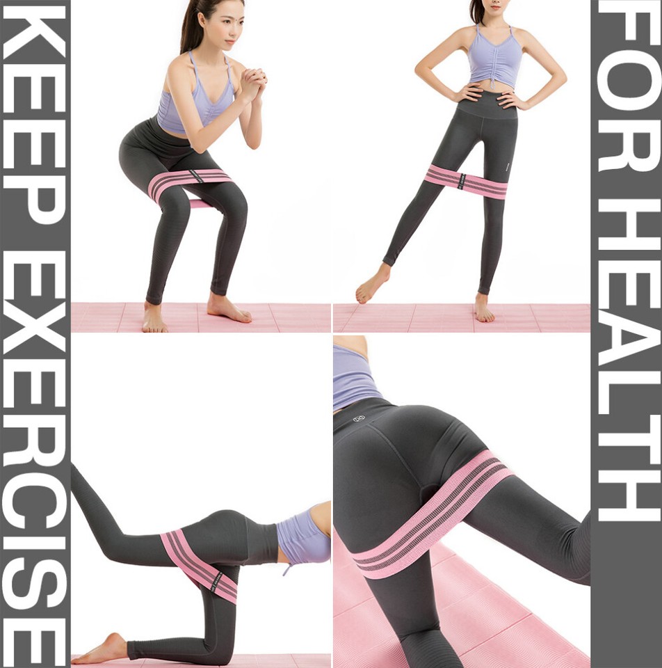 3pc Resistance Bands Set, Elastic Exercise Bands Home Workout Fitness ...