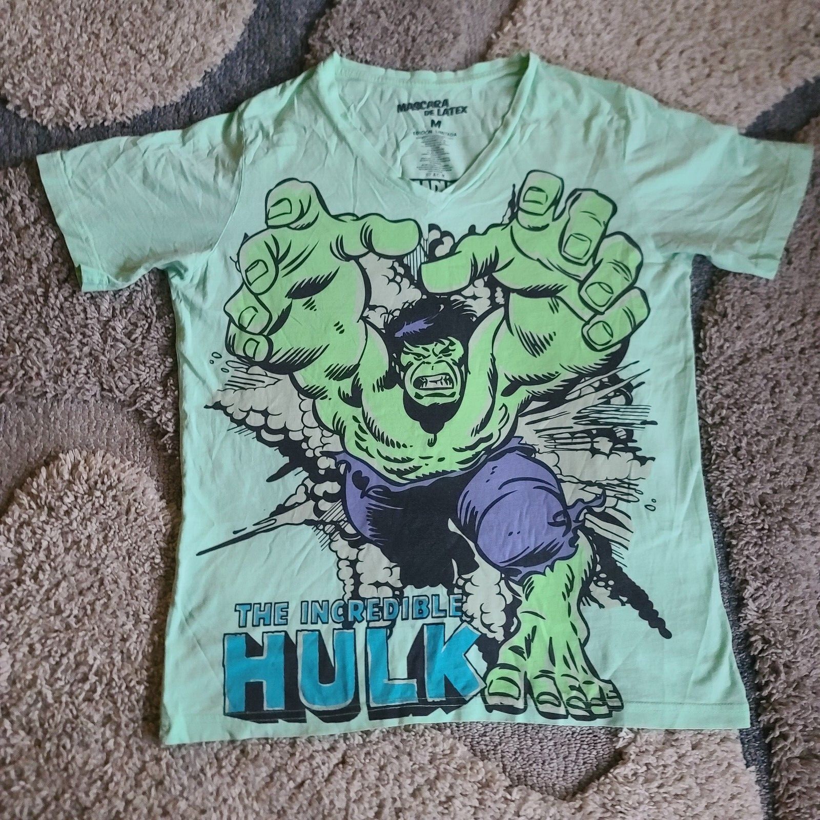 Mascara De Latex Mens Incredible Hulk Shirt Size Medi… - Gem