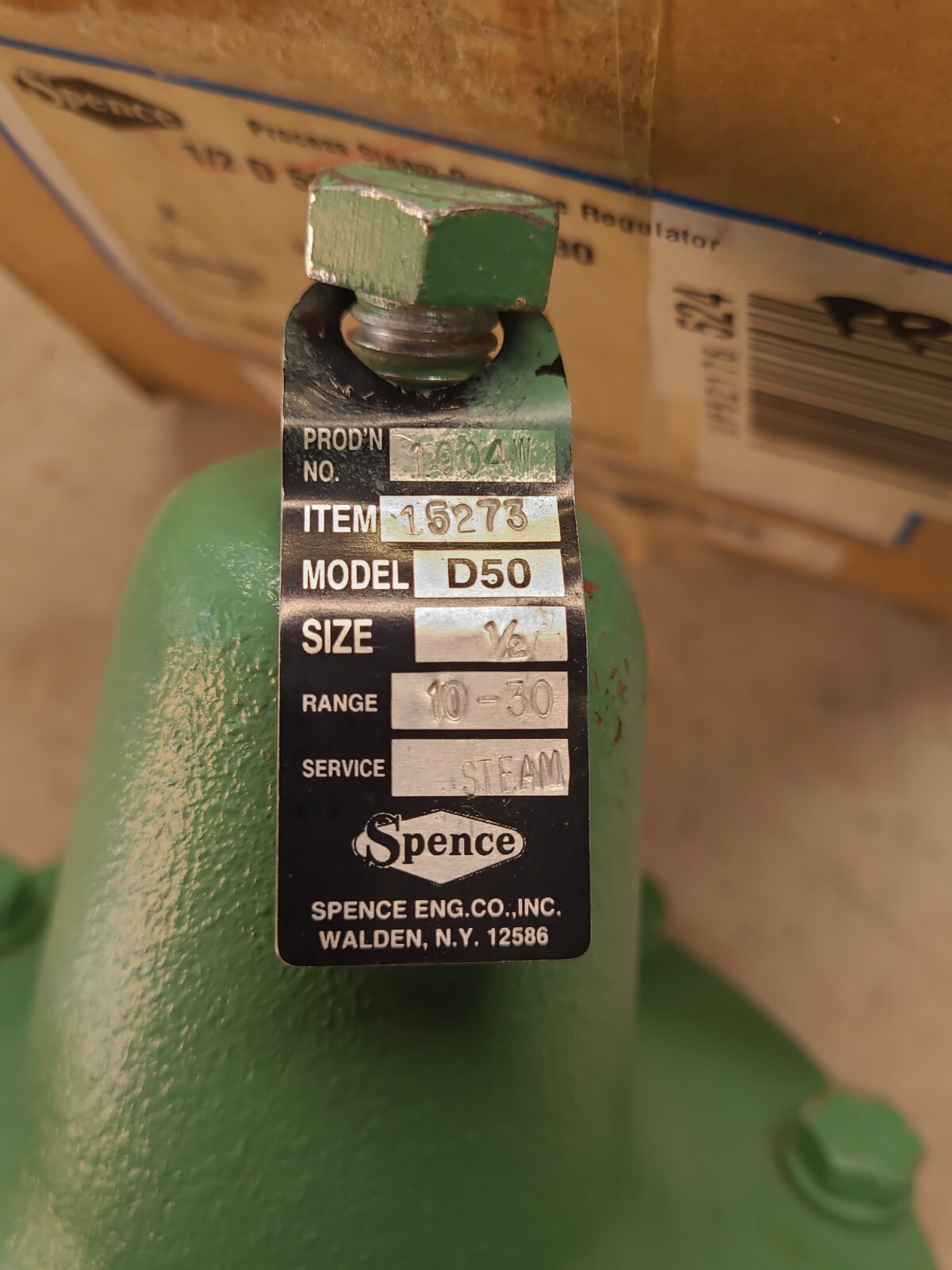 Spence 1/2" Direct Acting Steam Pressure Regulator D50 1527310 30 | eBay