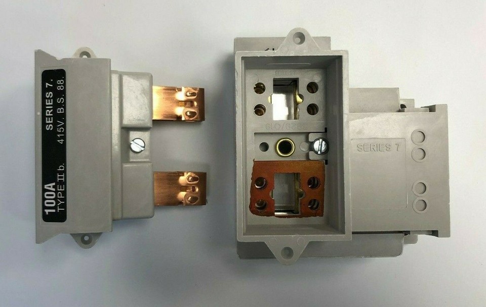 Henley Mains House Service Cut Out Fuse Carrier Base SP&N 100AMP Rated ...