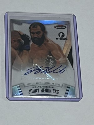 JOHNY HENDRICKS 2012 TOPPS UFC FINEST FIGHTERS RC ROOKIE 1st REFRACTOR ...