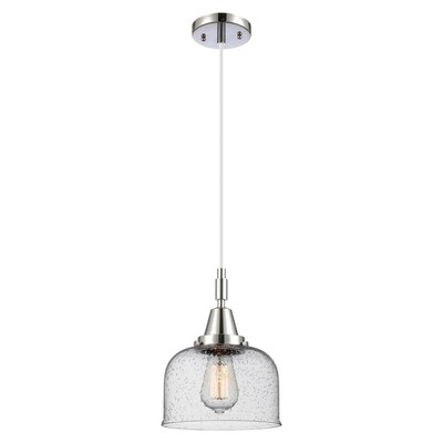 Innovations Caden Bell 1Lt 8" Cord Mini Pendant, Chrome/Seedy - 447-1P ...