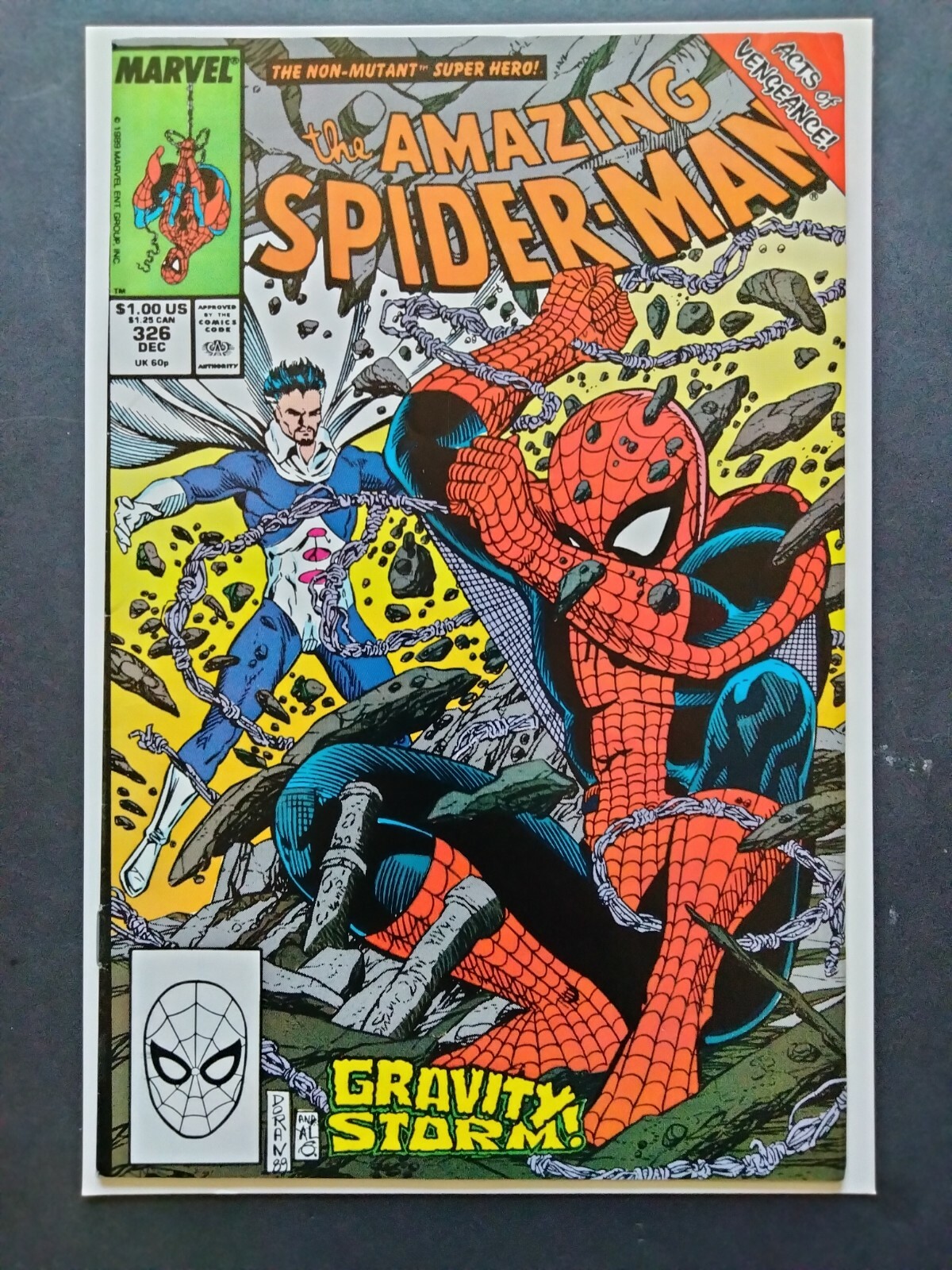 AMAZING SPIDER MAN #326 MARVEL COMICS 1989 "Gravity Storm" VG-F | eBay