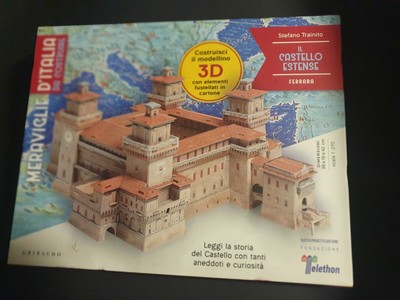il CASTELLO ESTENSE 3d modellino meraviglie d'ITALIA gribaudo stefano ...