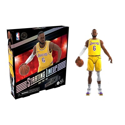 Hasbro Starting Lineup NBA Series 1 LeBron James LA Lakers 6-Inch ...