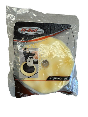 HI-BUFF Waffle Foam Buffing Pad 6" White Heavy Cut (2 Pack) | eBay