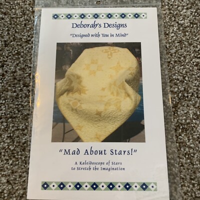 Deborah’s Designs “Mad About Stars!” 39”x45” Quilt Pattern | eBay