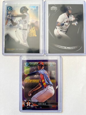 Jairo Solis 2018 Bowman Chrome Purple Shimmer Refractor /655 + Yordan ...