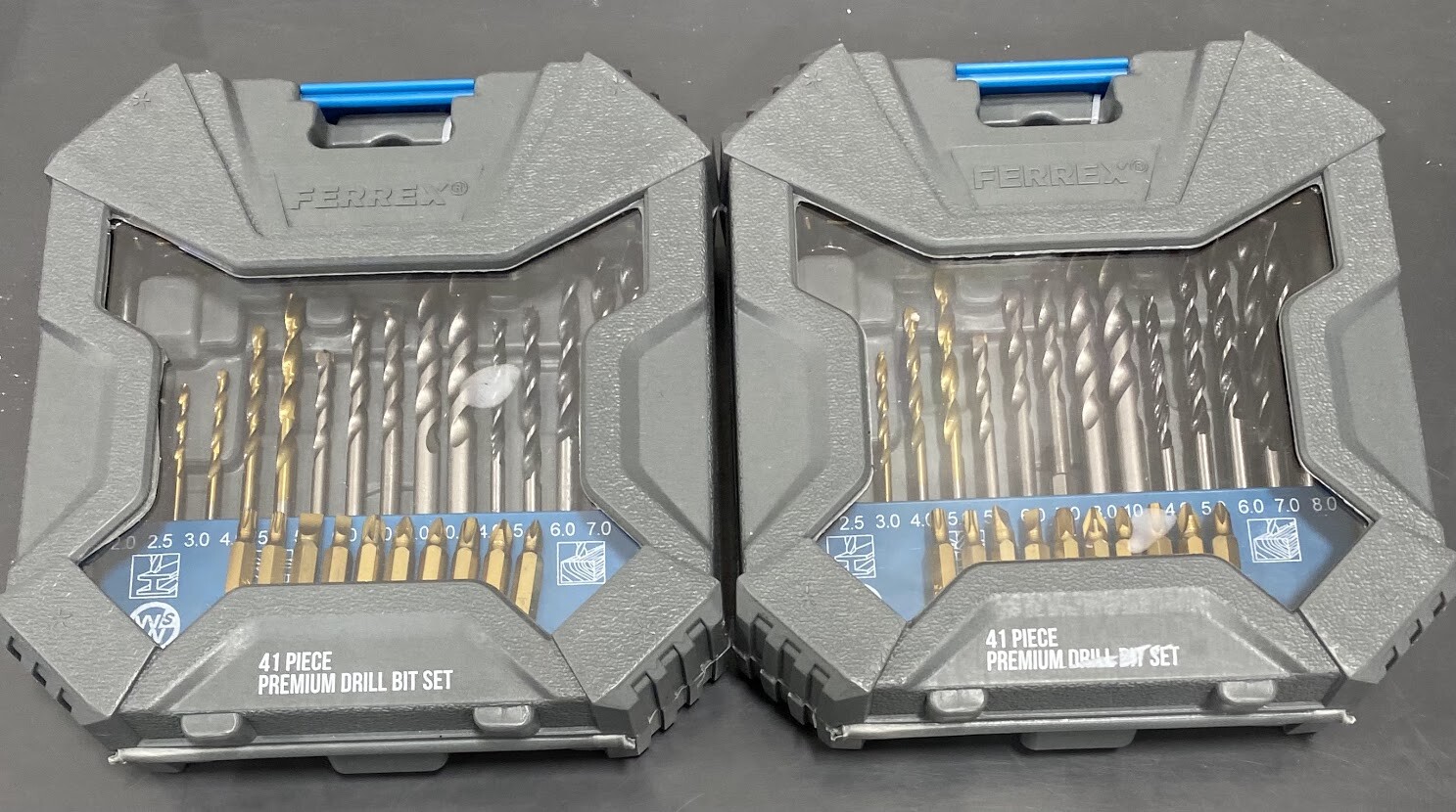 Ferrex /Equip Variety Drill and Screw Driver Sets (BRAND NEW) in Heavy ...
