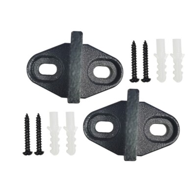 2 pack Barn Door Floor Guide T Shape Black Metal Steel Stabilize Door ...