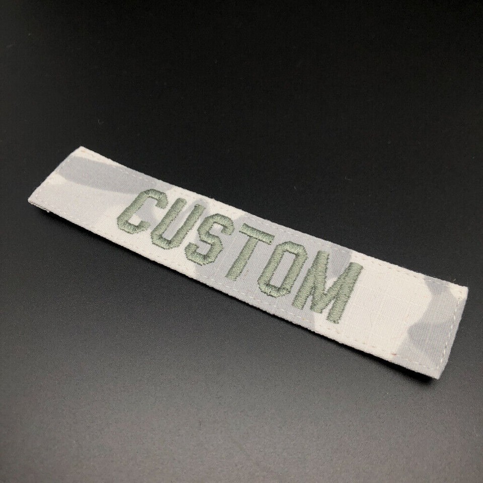 Custom Name Tape Embroidery Patch Brand Fold Tactics Military Hook and ...