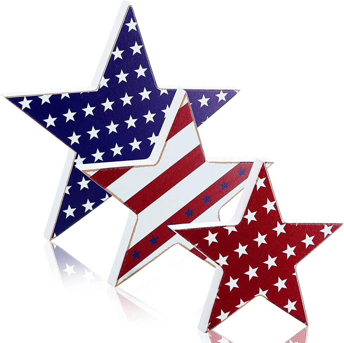 3 Blue Stars Clipart