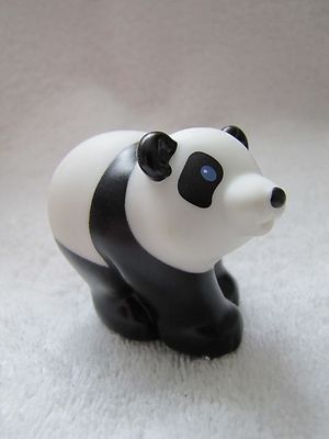 Fisher Price Little People Male Panda Bear Zoo Noah's Ark Jungle White ...