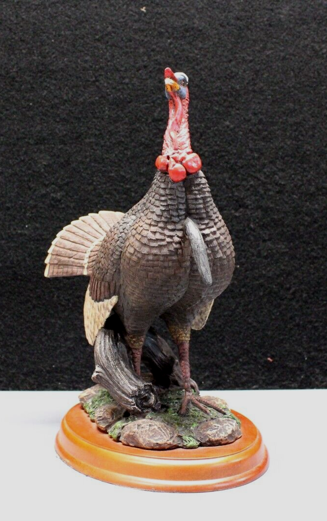 VINTAGE National Wild Turkey Federation Turkey Resin Statue (SET OF 2 ...
