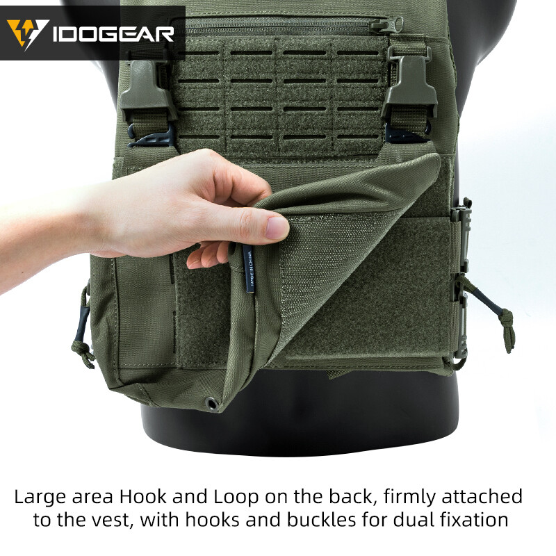 IDOGEAR Tactical DOPE Front Flap Pouch w/ Mag Pouch Kangaroo Pocket ...