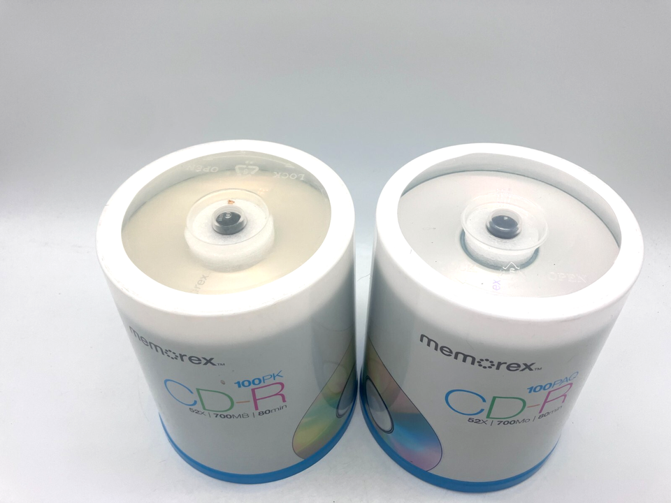 200 Memorex CD-R Digital Media 52X 700mb 80Min 2) 100 Packs Factory ...