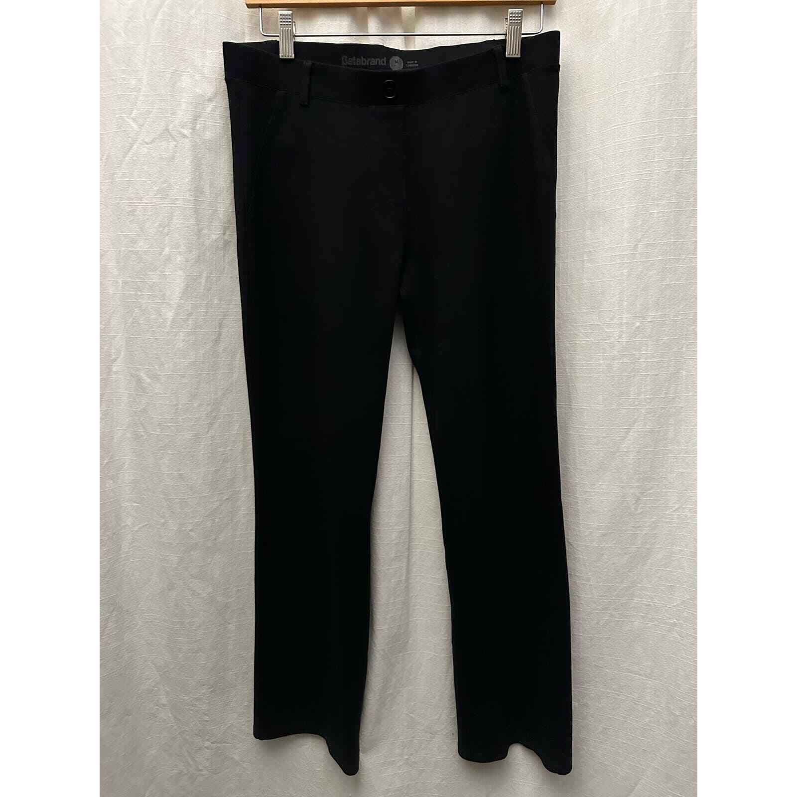 Betabrand Straight Leg Black Classic Dress Pant Yoga Pants W0076-BK ...