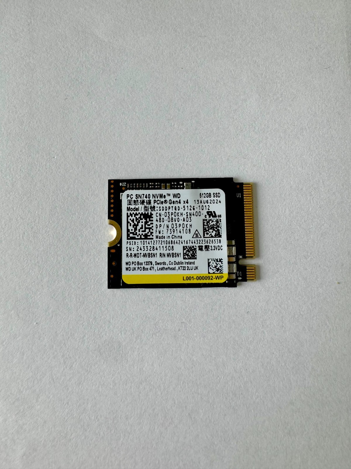 Western Digital SN740 512 GB NVMe SSD Gen 4x4 | eBay