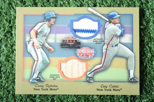 Lenny Dykstra Gary Carter 2002 Fleer Fall Classic October Legends Dual ...