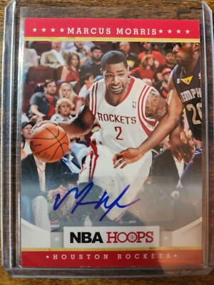 2012-13 NBA Hoops Marcus Morris Rookie RC Autograph #235 Houston ...