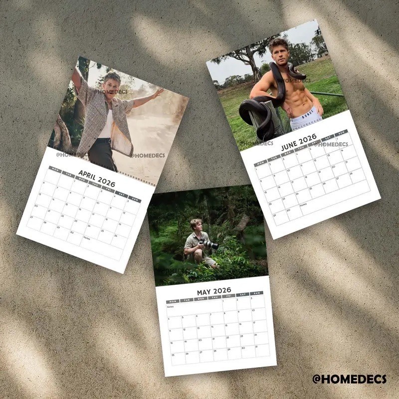 A Year Of Robert Irwin Calendar 2026, Wildlife Conservation Celeb Crush ...