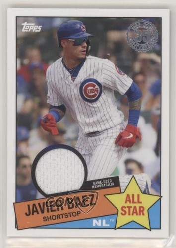 2020 Topps 1985 Topps Baseball All-Stars Relics Javier Baez #85ASR-JB ...