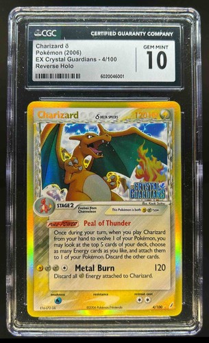 2006 Pokemon EX Crystal Guardians Charizard Delta Species Rev Holo #4/100 CGC 10 | eBay