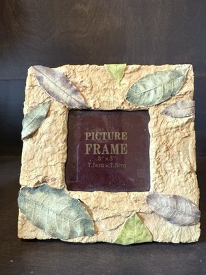Resin Heavy Picture Frame With Leaf Pattern | eBay