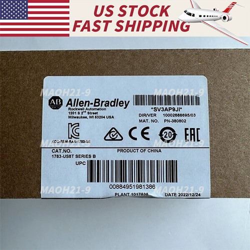 Allen Bradley 1783-US8T Stratix 2000 8t Port Unmanaged Switch Brand New ...